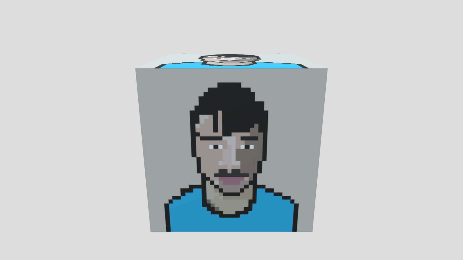 Self Portrait Pixel Art - 3D model by Matty277n [7038c91] - Sketchfab