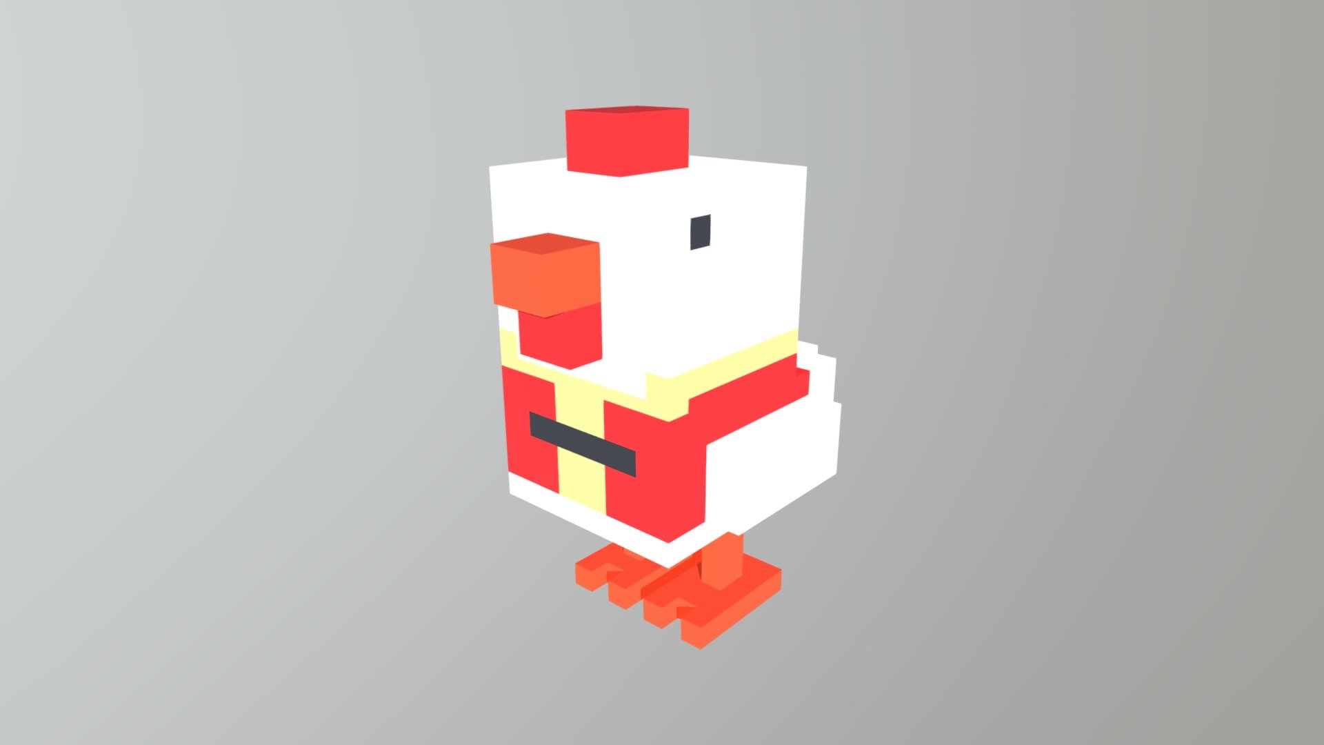 Voxel Fortune Chicken - 3D model by Guillermo Willy Moral (@willymoral ...