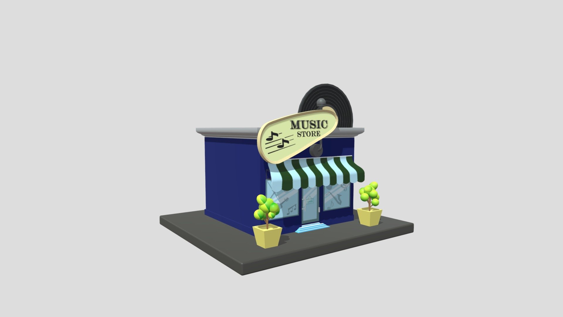 Music Store - 3D model by sasee_sw (@sasee.sw) [703979f] - Sketchfab