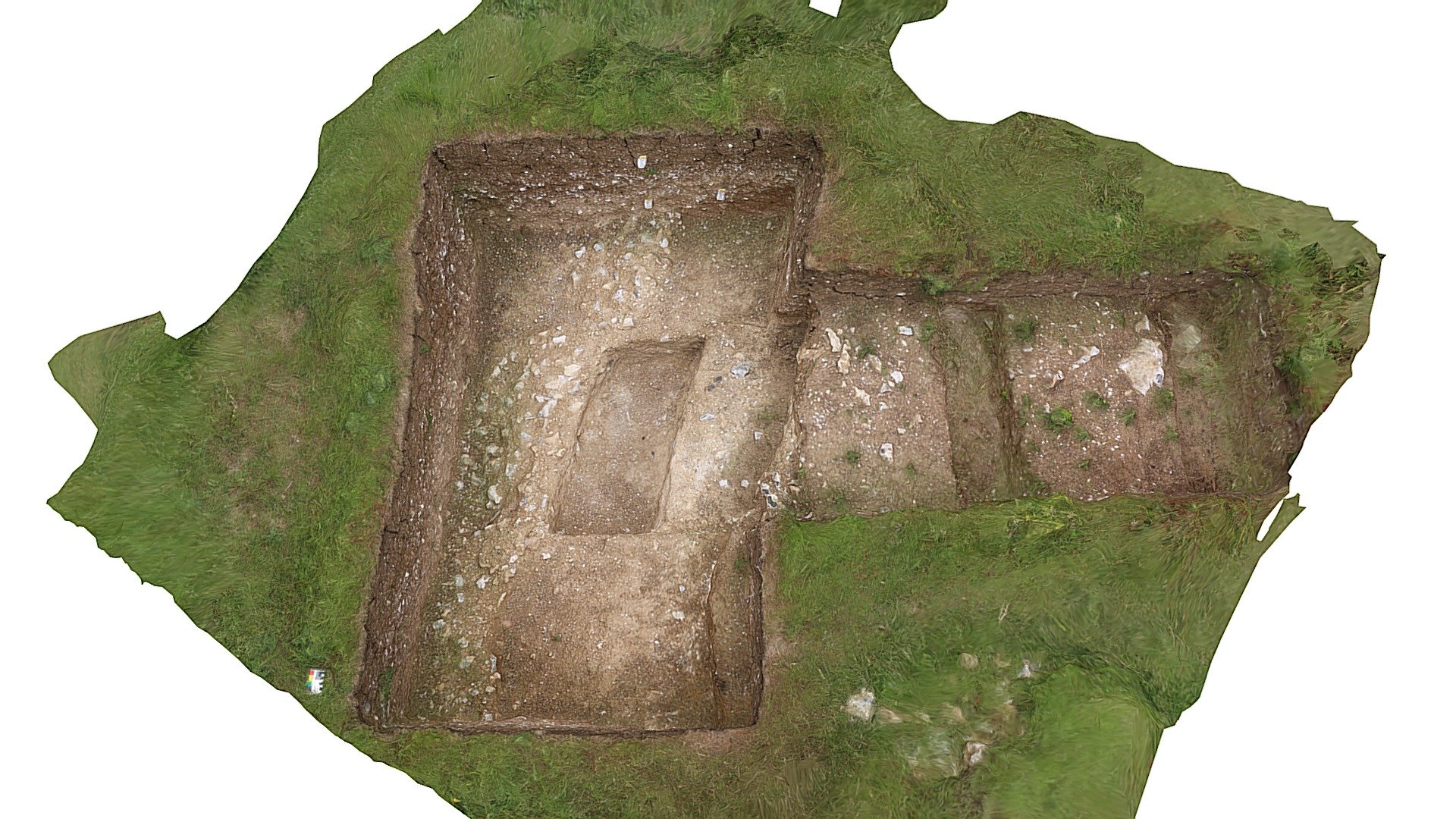 Grassy area trench B - 3D model by Kent Archaeological Society ...