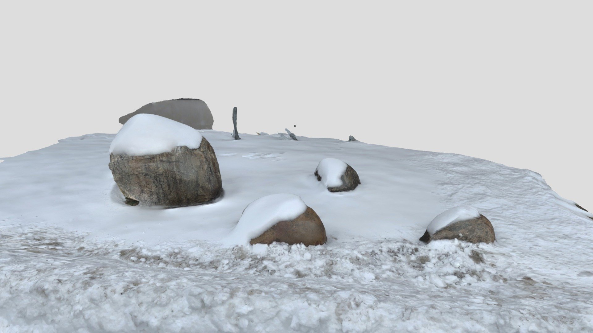 Scan #6 : More Rocks and Snow - Download Free 3D model by id_r_mcgregor ...