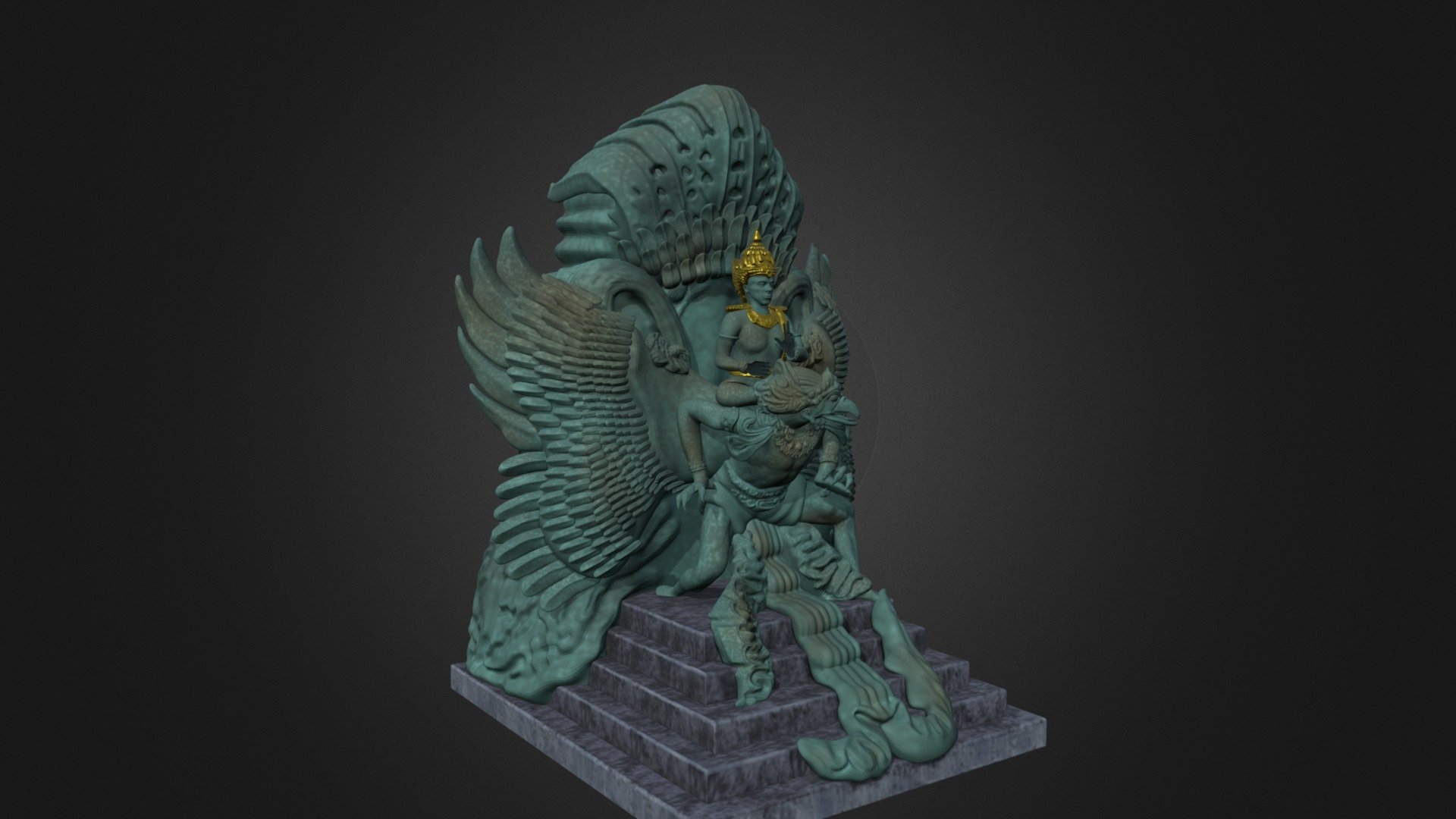 Garuda Wisnu Kencana Statue - Buy Royalty Free 3D model by arshad irfan ...