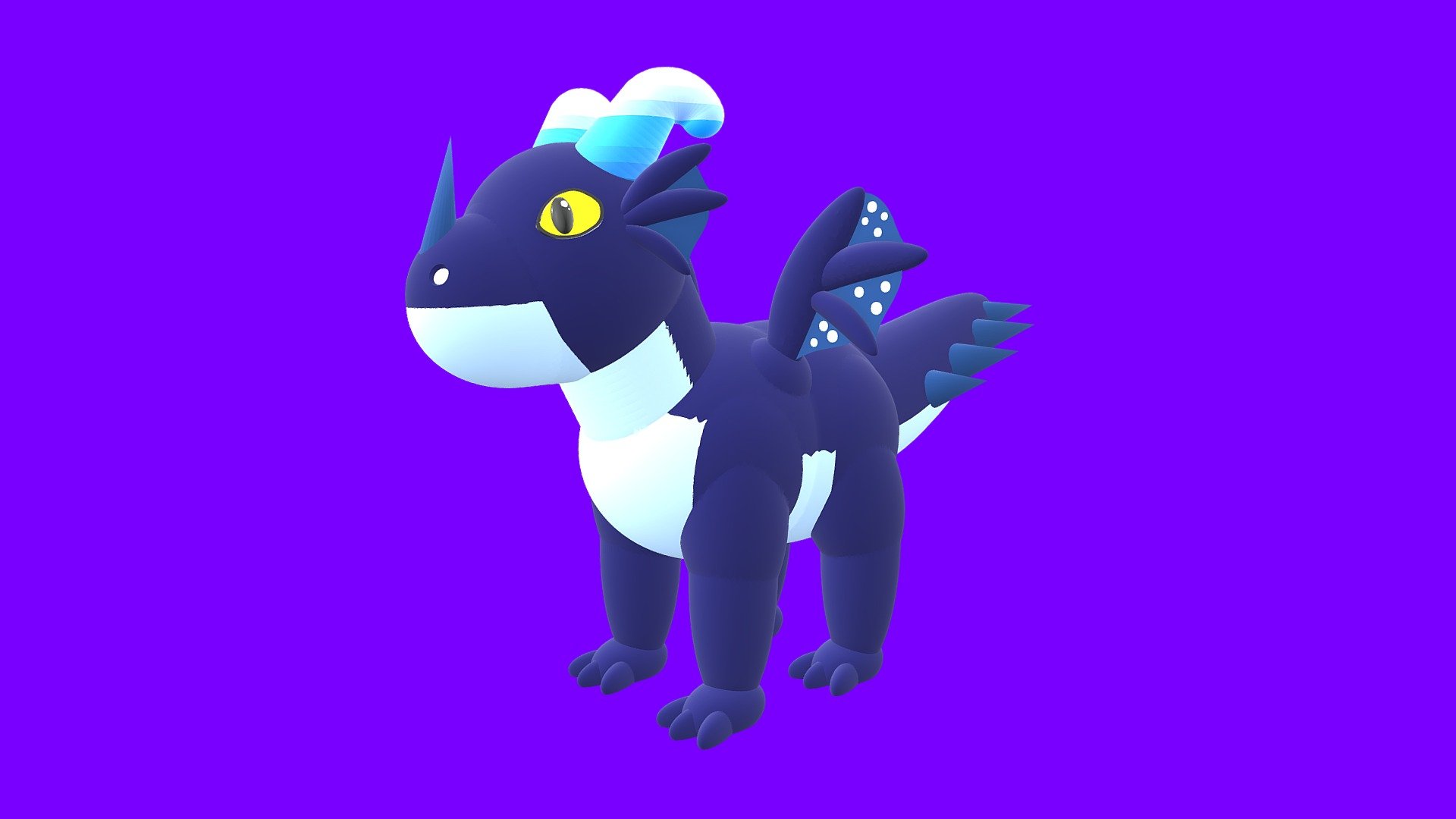 Moonray the Dragon - 3D model by FlameKitty [703f8cb] - Sketchfab