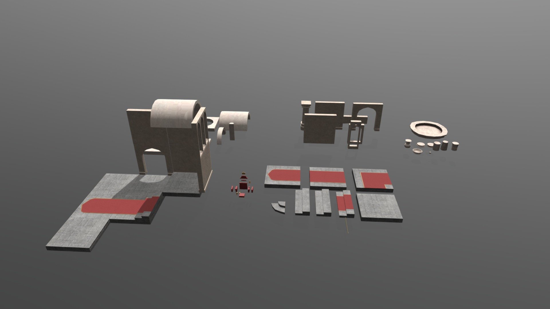 Modular Castle Set - Download Free 3D model by Eliza Majernik ...