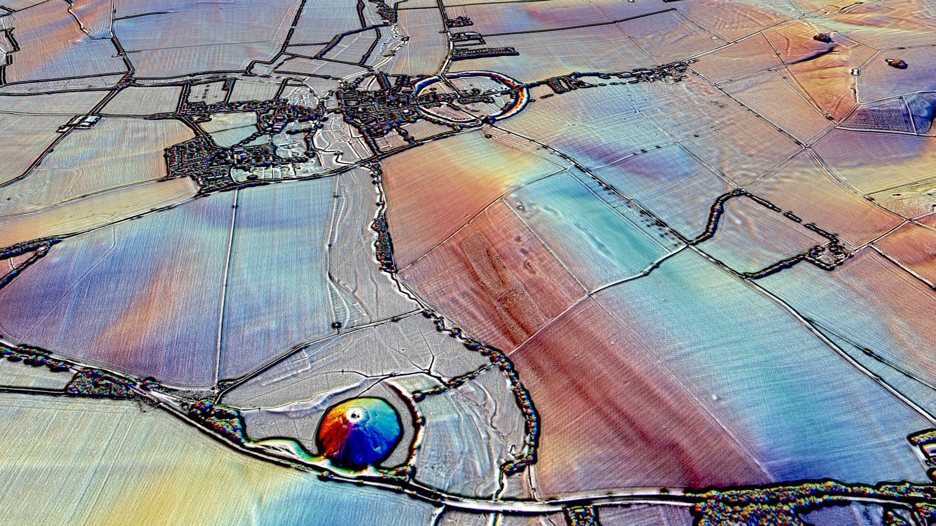 Avebury, Wiltshire - 3D lidar landscape - Download Free 3D model by ...