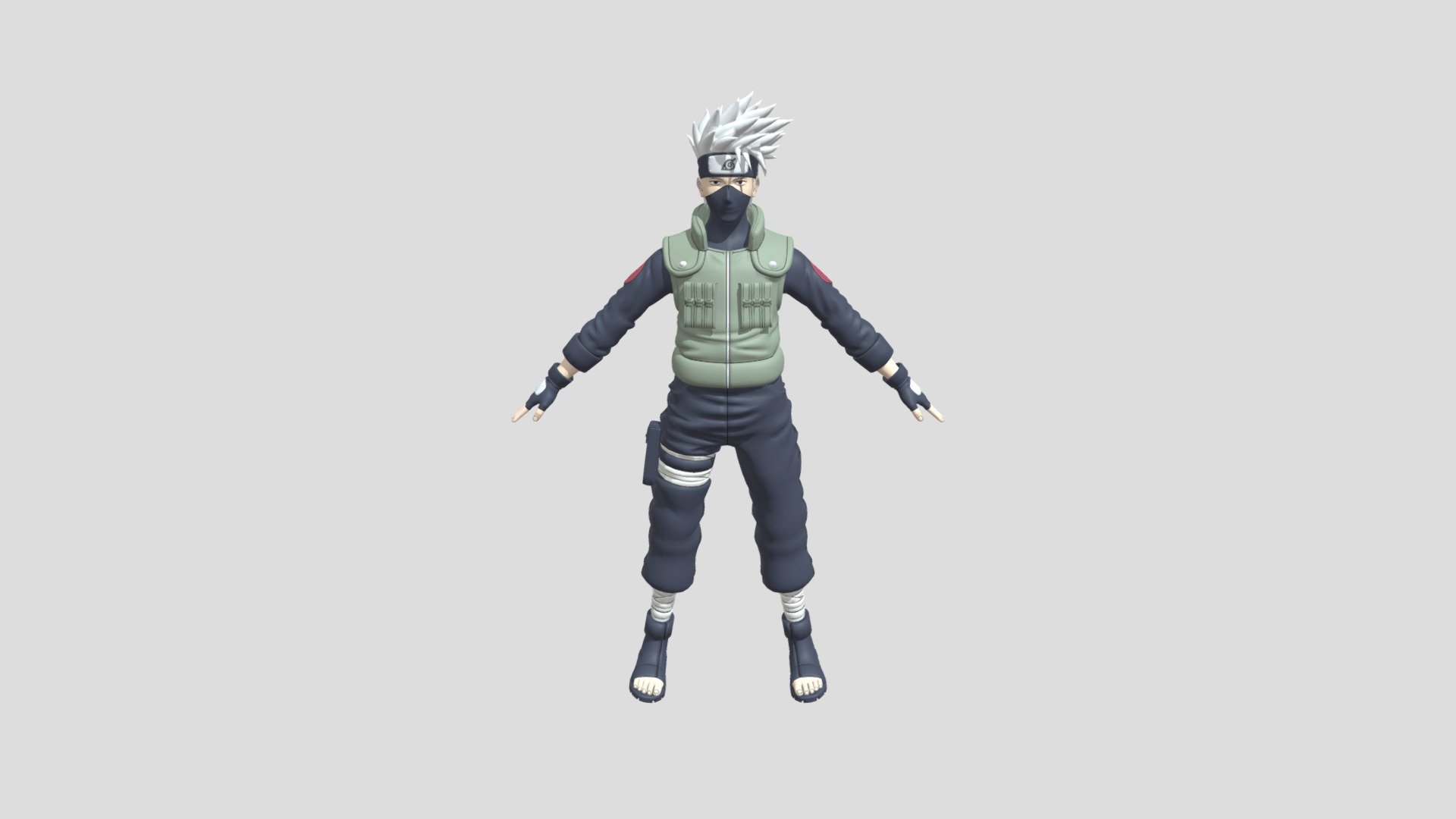 Kakashi Hatake - 3D model by Tigerar1 (@allanromanreyes) [7042d9f ...