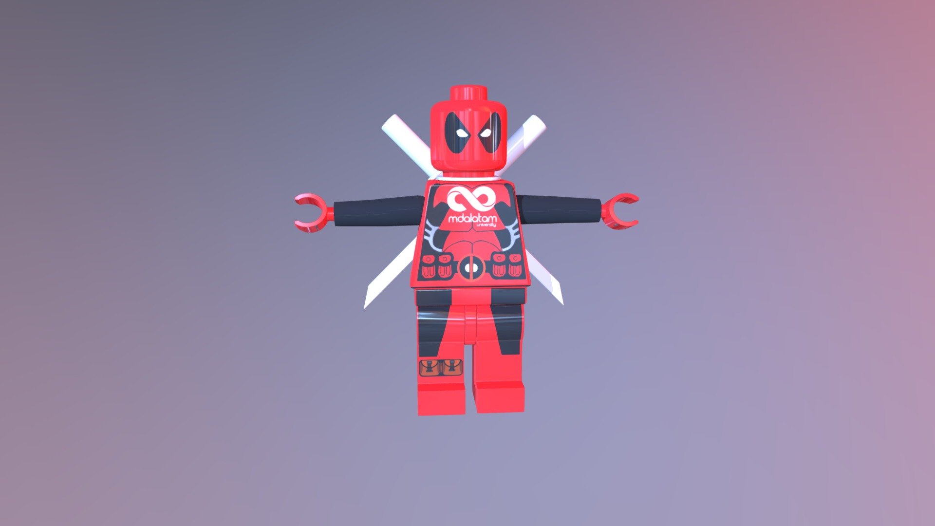 Deadpool Lego - Download Free 3D model by Aumentados [70445bc] - Sketchfab