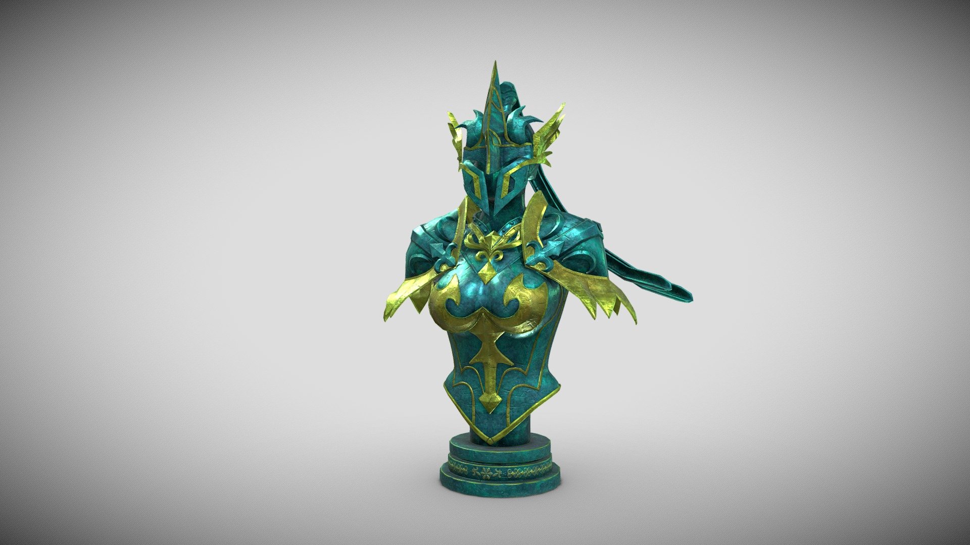 Armor Statue - 3D model by Ing_eO [70485d3] - Sketchfab