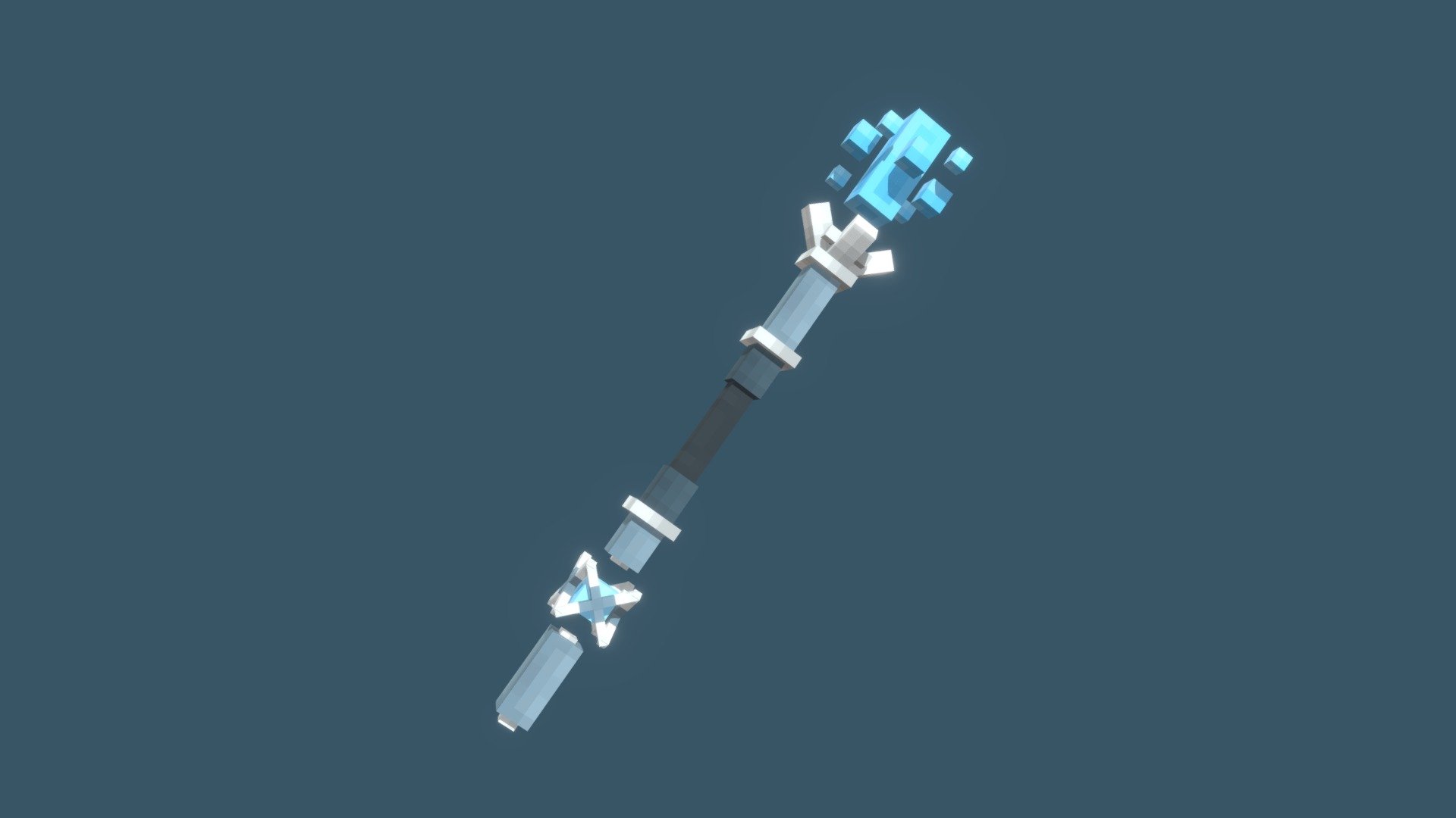 Ice Staff - 3D model by fallinggems [70488e2] - Sketchfab