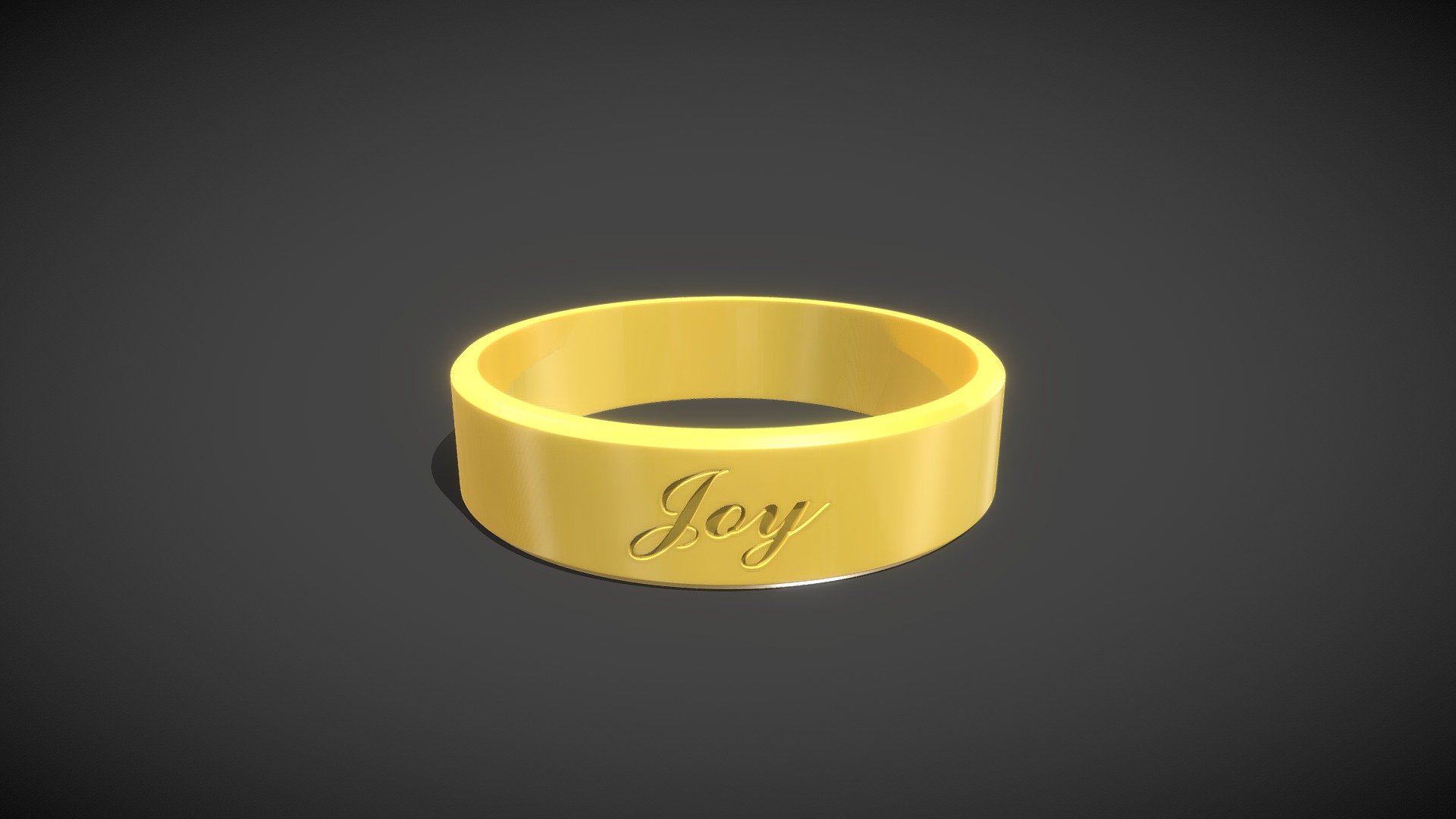 Joy Ring Yellow - Buy Royalty Free 3D model by Sandeep Choudhary ...