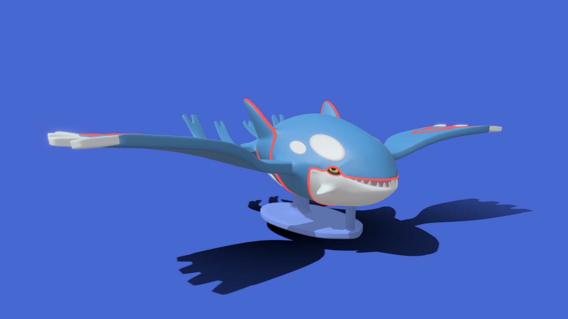 Kyogre Model - Download Free 3D model by spritemare [704966a] - Sketchfab