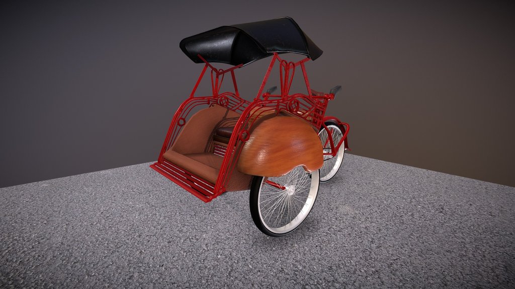 Becak - A 3D model collection by Ivanpw - Sketchfab