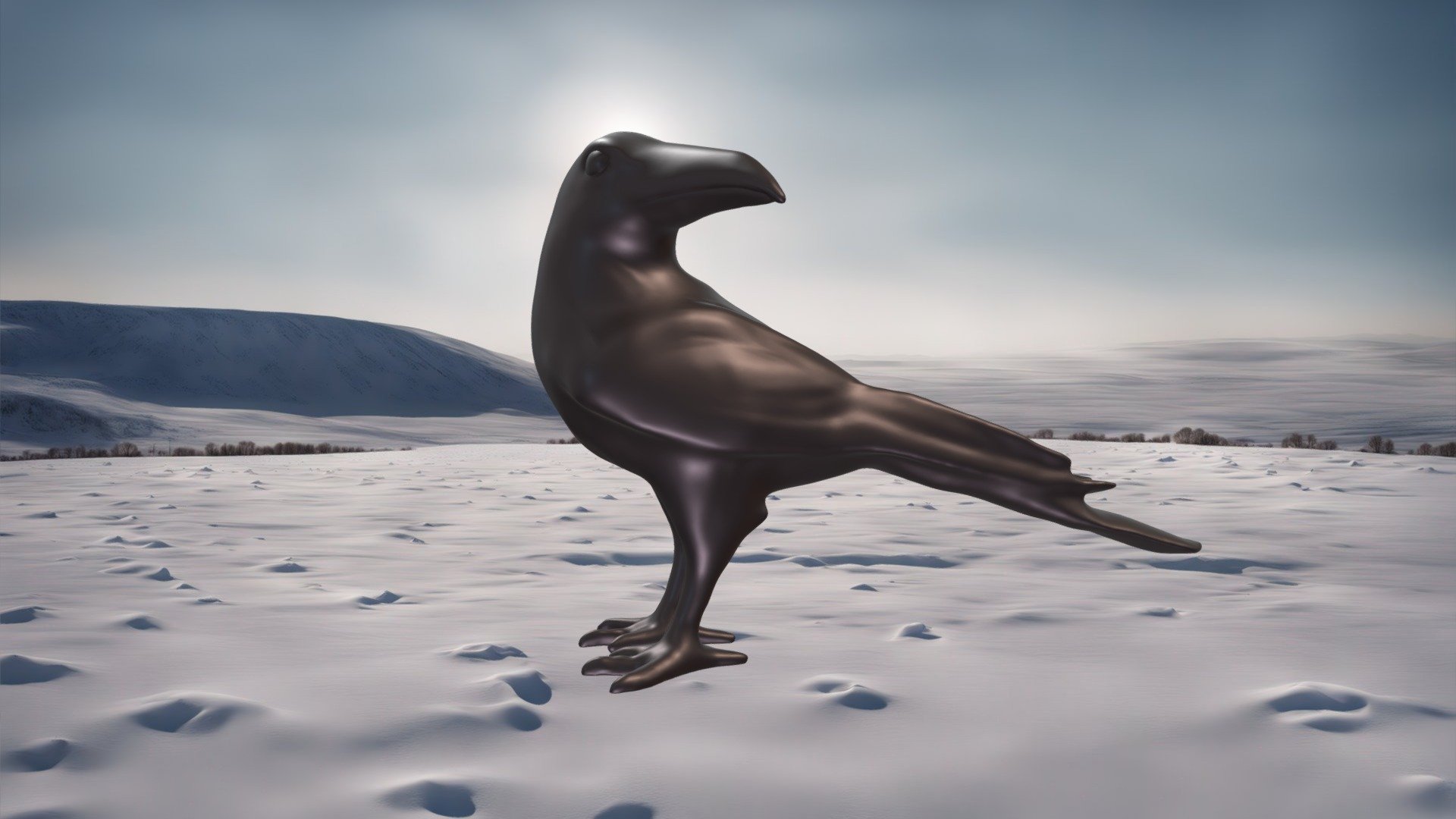 Crow base IA Optimized for 3D Print - Download Free 3D model by ...