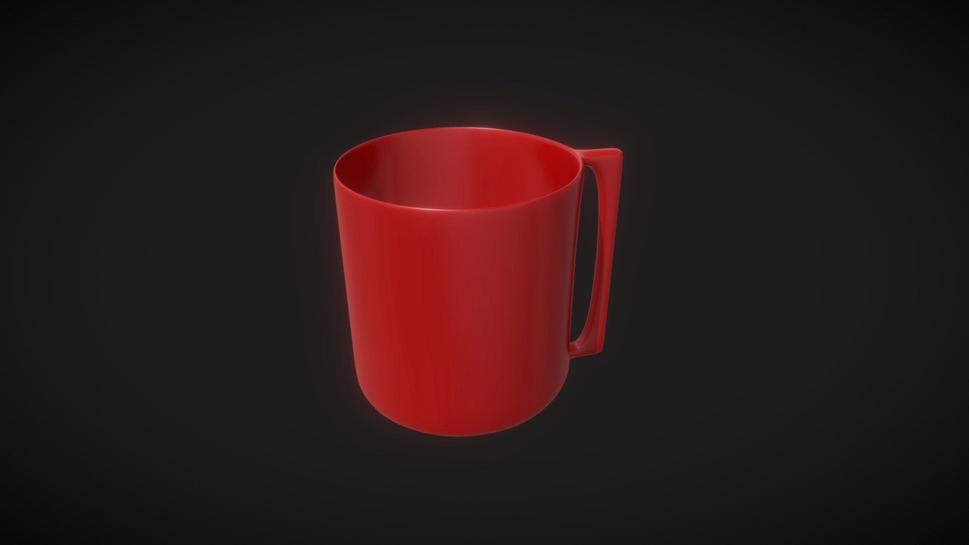 realistic red mug - 3D model by nathebarros [70511eb] - Sketchfab