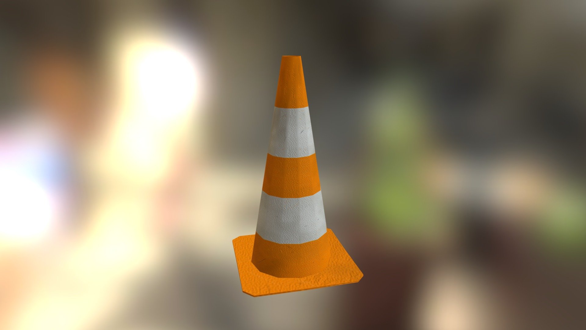 Orange Cone - 3D model by andrewmautone [70527b3] - Sketchfab