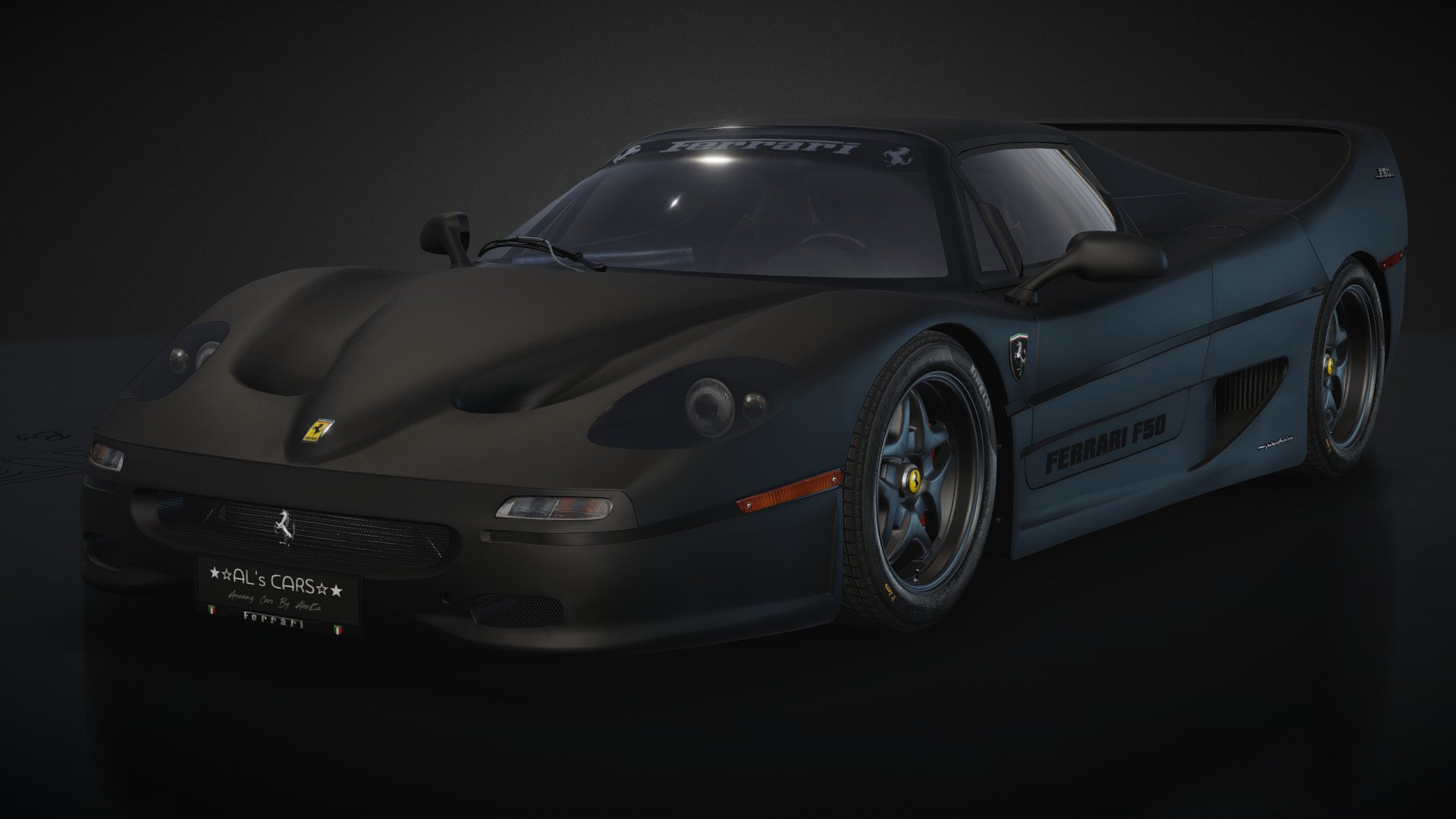 Ferrari F50 Dark Matte 🖤 By Alex.Ka. - Download Free 3D model by ᗩᒪE ...