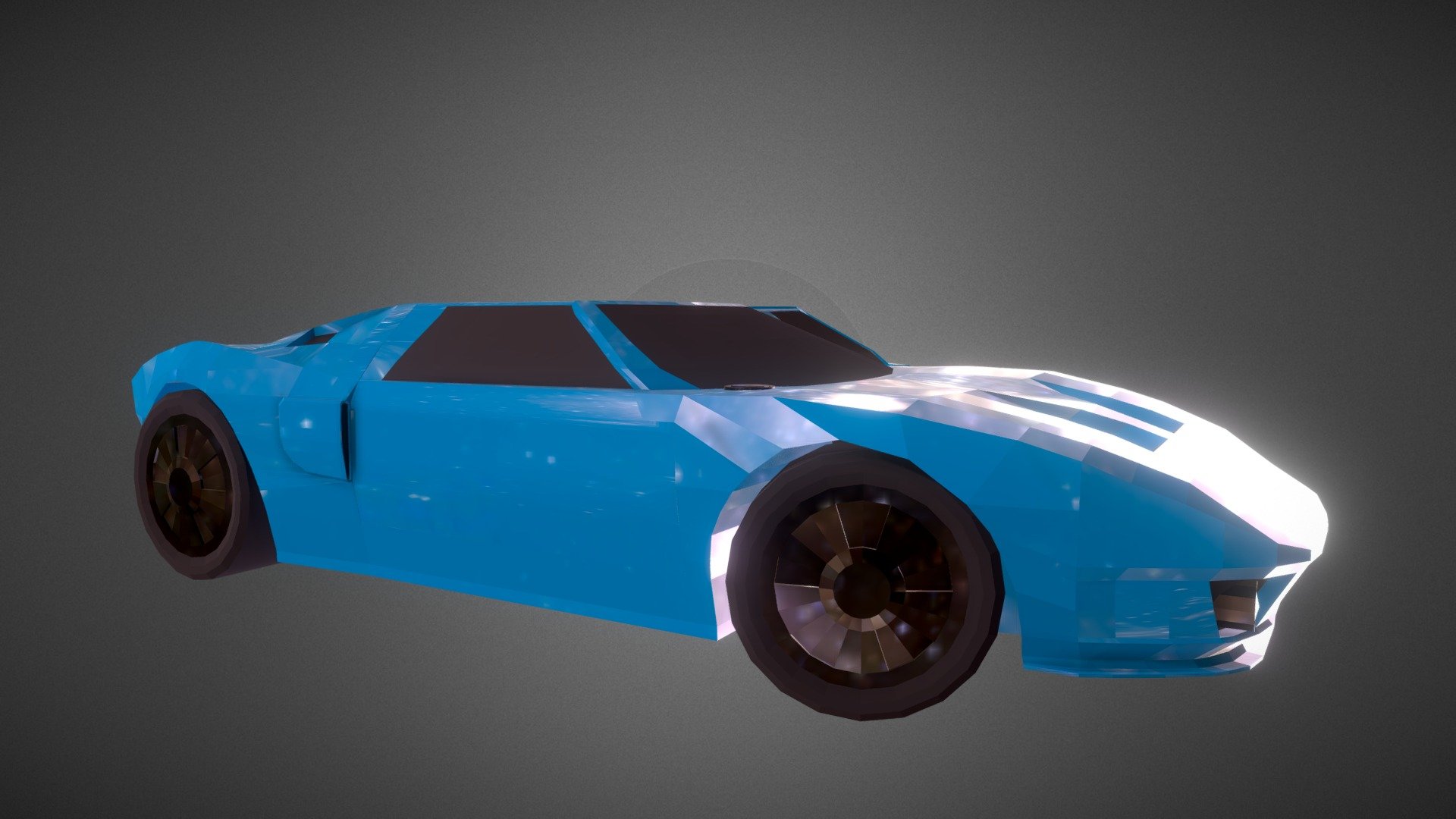 Low Poly Super Car - 3D model by SkovyMation [7053a2f] - Sketchfab