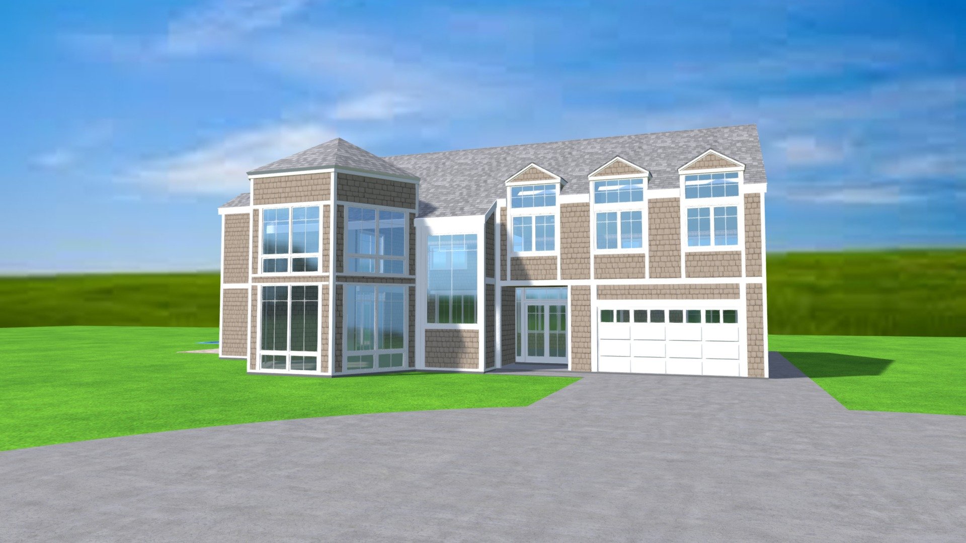 Capolino - 360 spin model of 3D house - 3D model by Render3DQuick ...