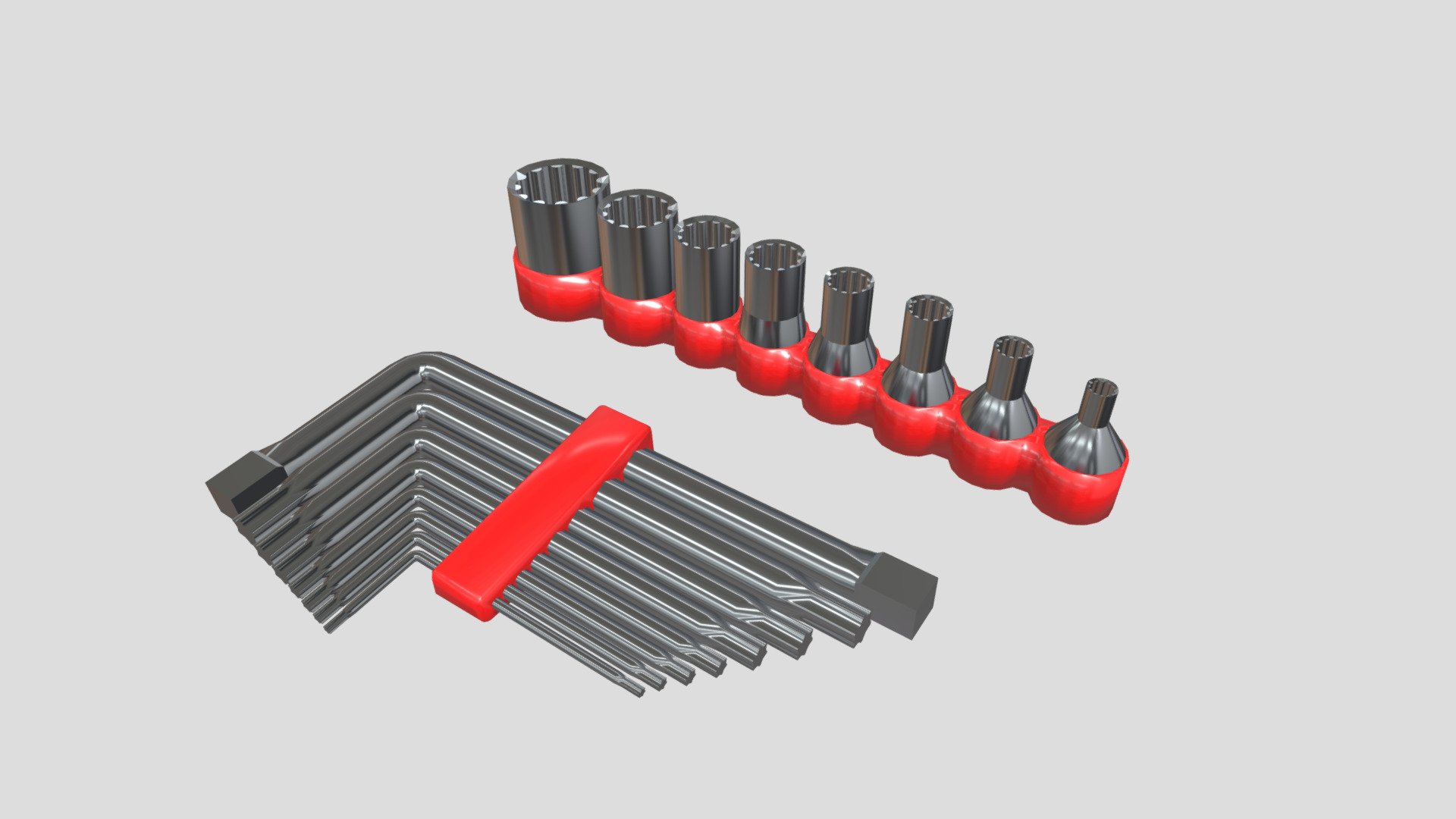 Torx and Spline wrenches set [assets lib] - Download Free 3D model by ...