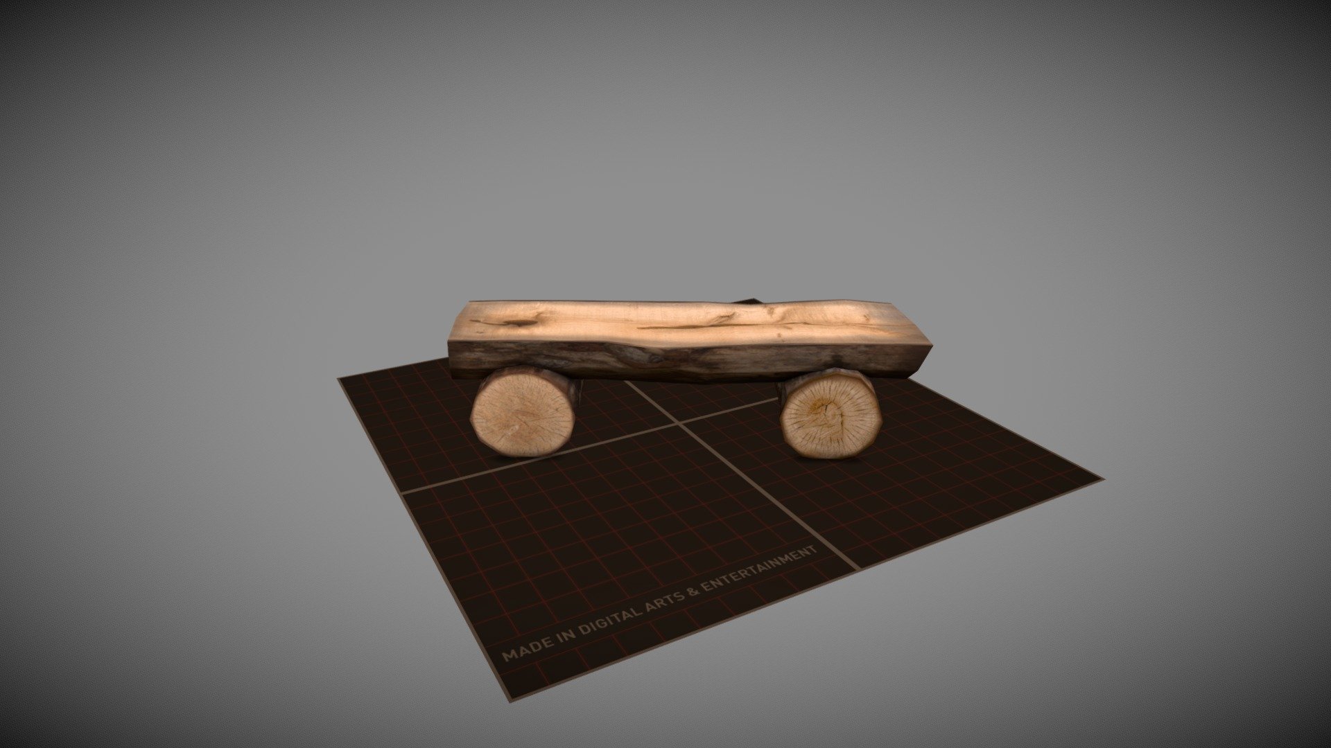 Wooden Log Bench - 5 Props Assignment - 3D model by Dejonckheere Ward ...