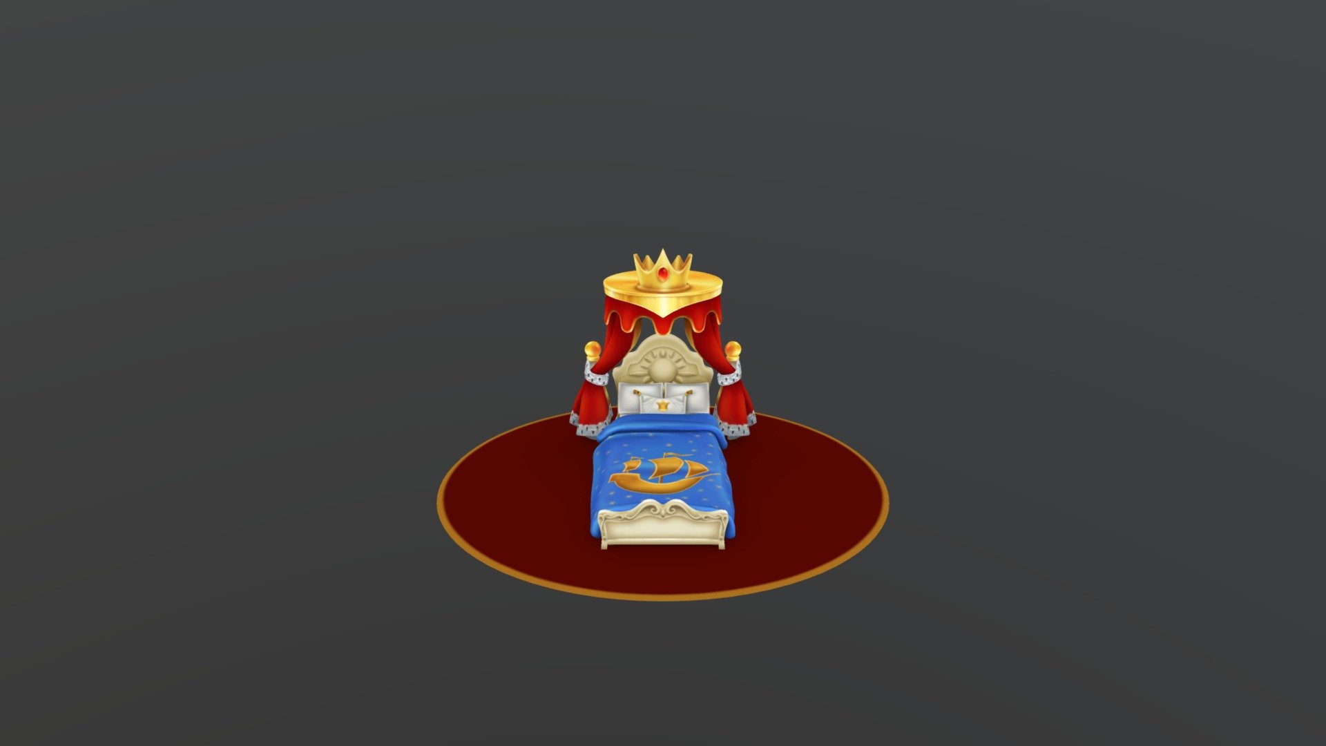Stylized handpainted bed - 3D model by hdenisxxx [705750e] - Sketchfab