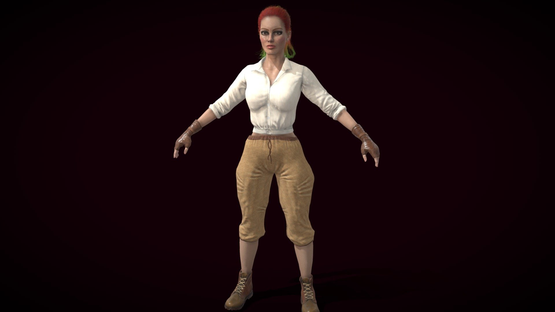 Jennifer - Female Character - Download Free 3D model by hamid.vfx ...