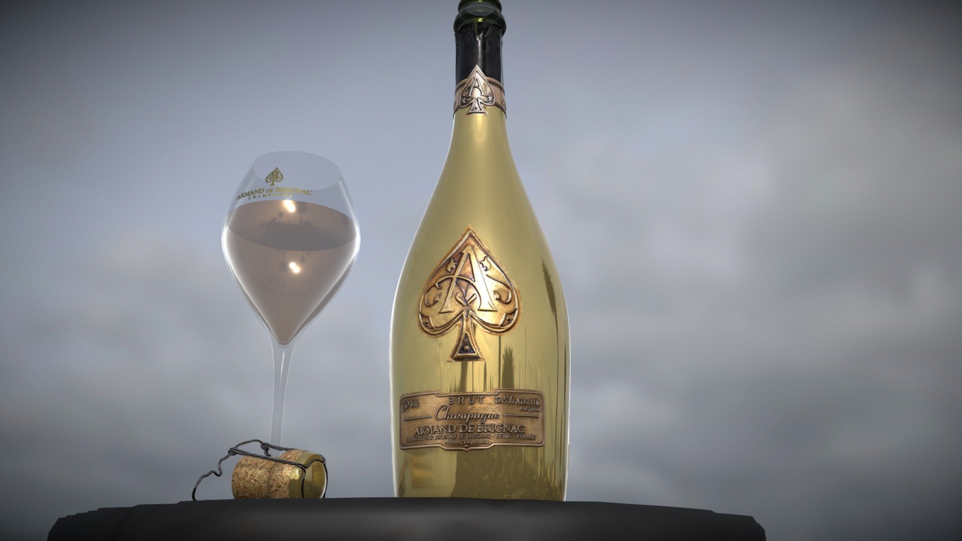 Armand De Brignac Ace of Spades - 3D model by paperscan [7058046 ...