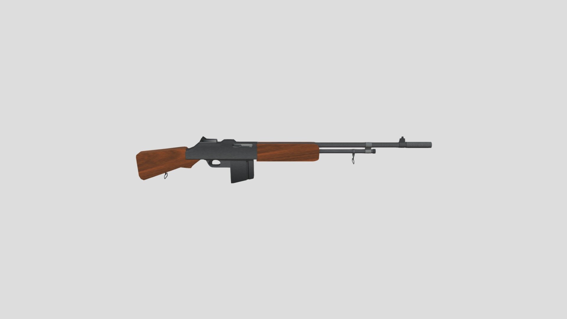 Low Poly Browning Automatic Rifle - 3D model by Forwardnow27 [705c485 ...
