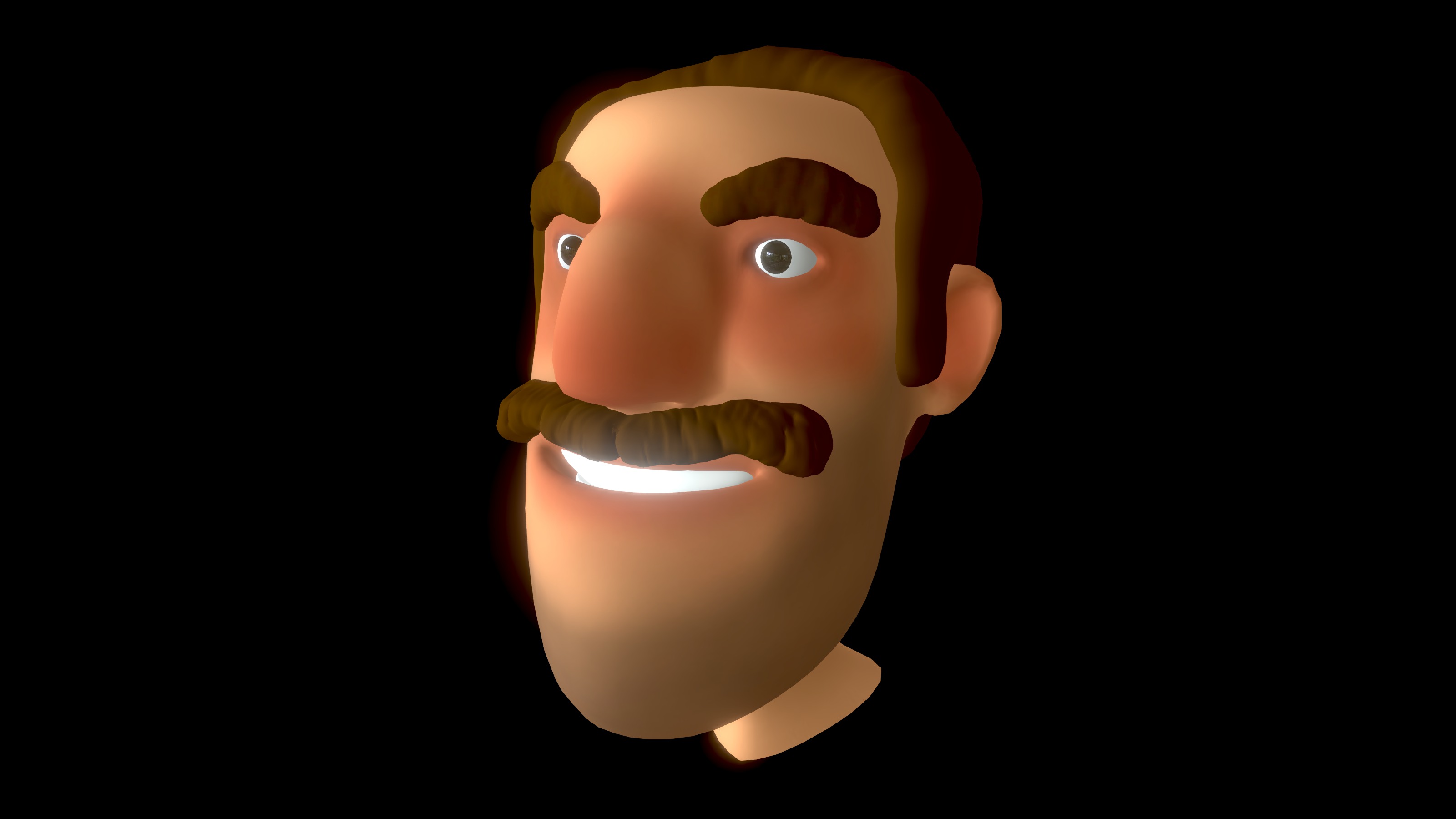 Cartoon Head - 3D model by joaobaltieri [705c561] - Sketchfab