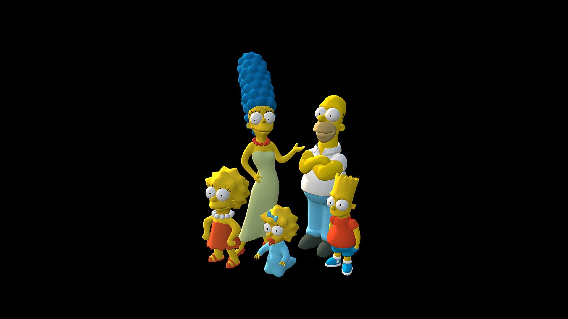 Simpsons Family - Download Free 3D model by None (@cyberdan) [705c78f ...