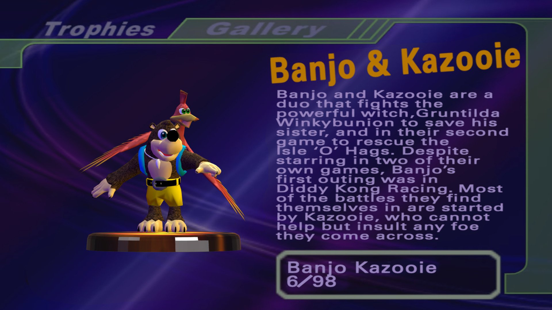 Banjo-Kazooie SSBM Trophy - Download Free 3D model by Facts About Banjo ...