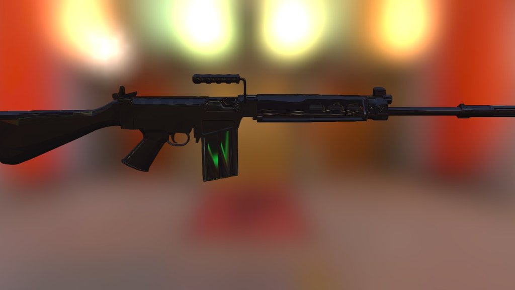 FN FAL Rifle - WIP - 3D model by daniel.martin [706313e] - Sketchfab