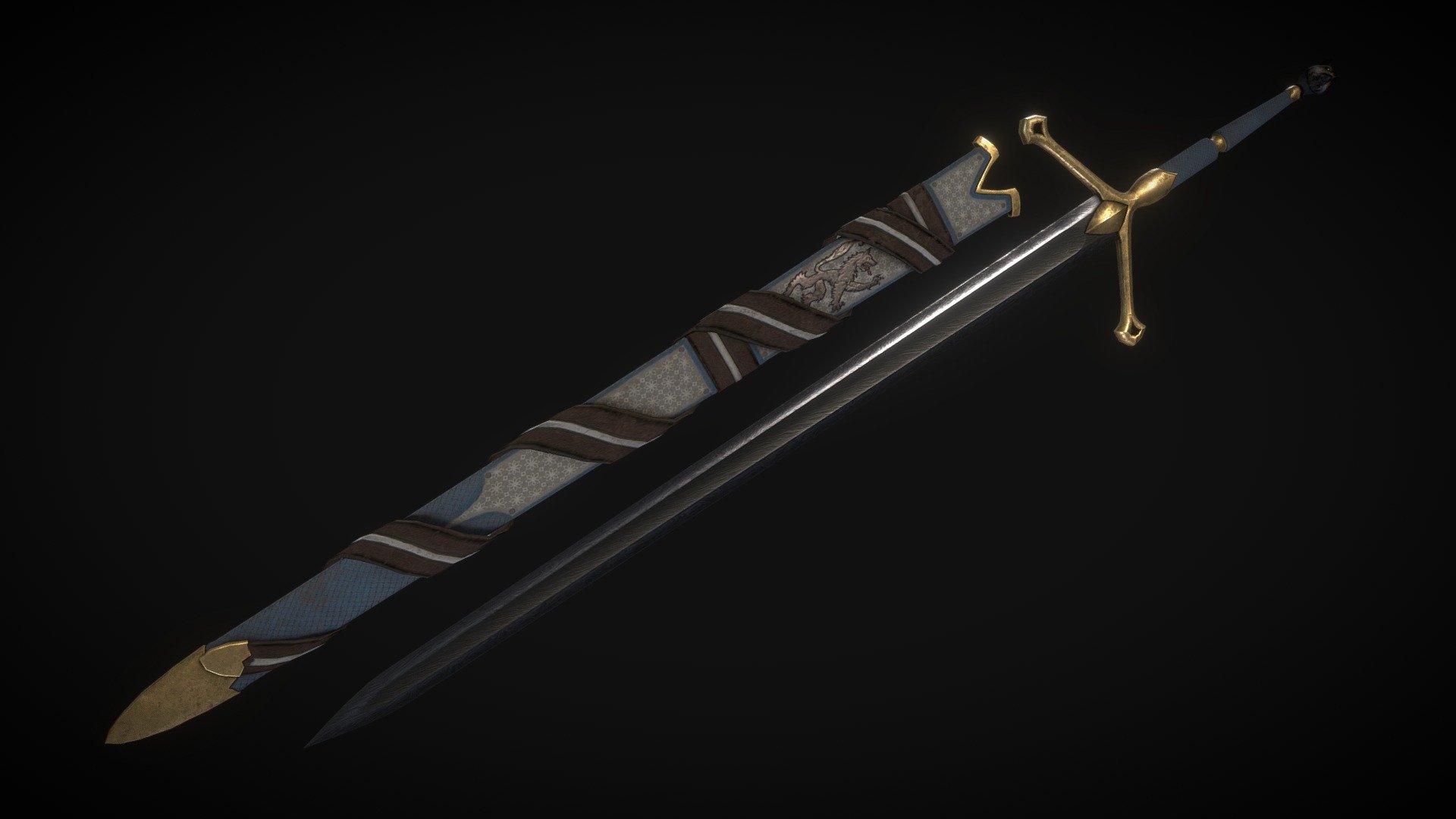 "Frost" Valyrian Steel Claymore - 3D model by Kaji22/Marc Pinheiro ...