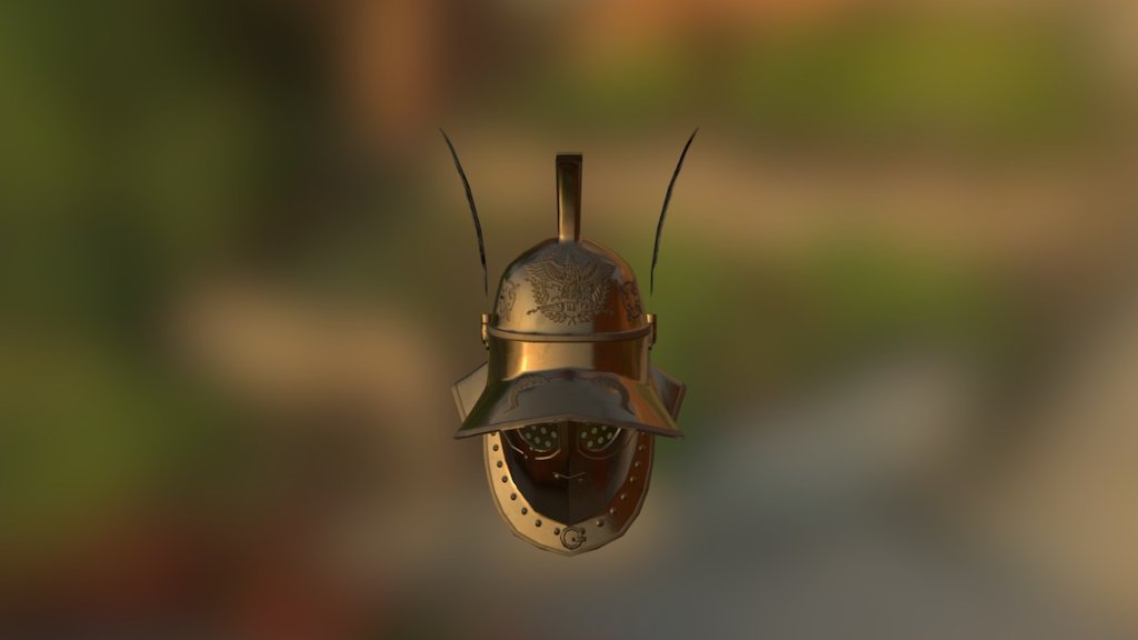 Samnite Gladiator Helmet (Game Model) - 3D model by Michael Makivic ...