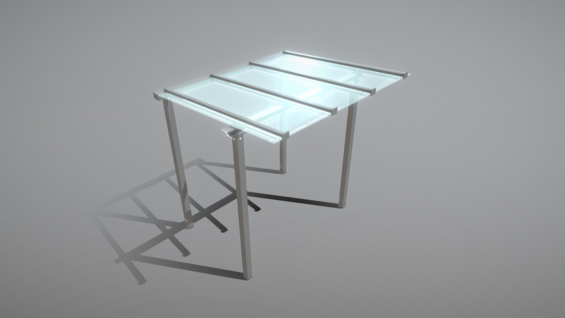 Glass Roof Shelter [1] 2500mm - Buy Royalty Free 3D model by VIS-All-3D ...