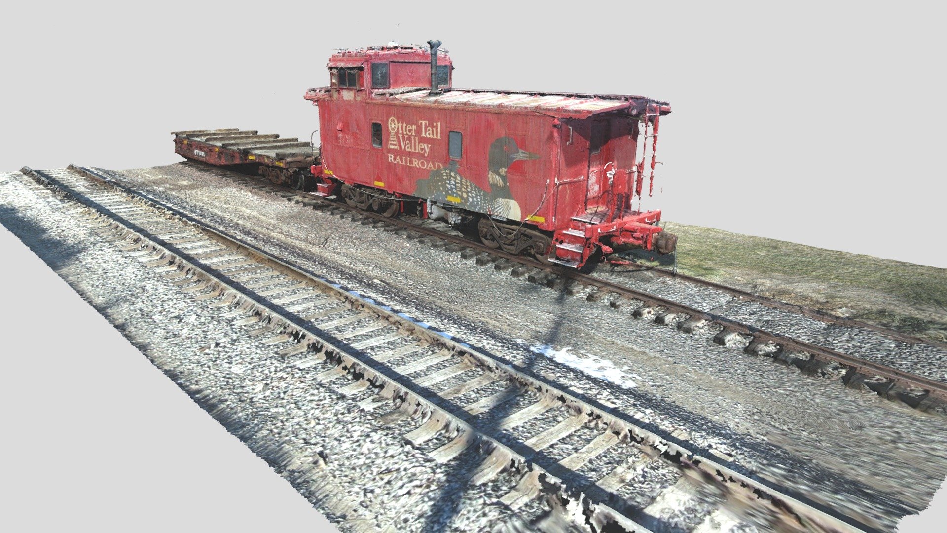 Otter Tail Valley Railroad caboose - 3D model by Lakes Area 360 (@lakesarea360) [7068d3c ...