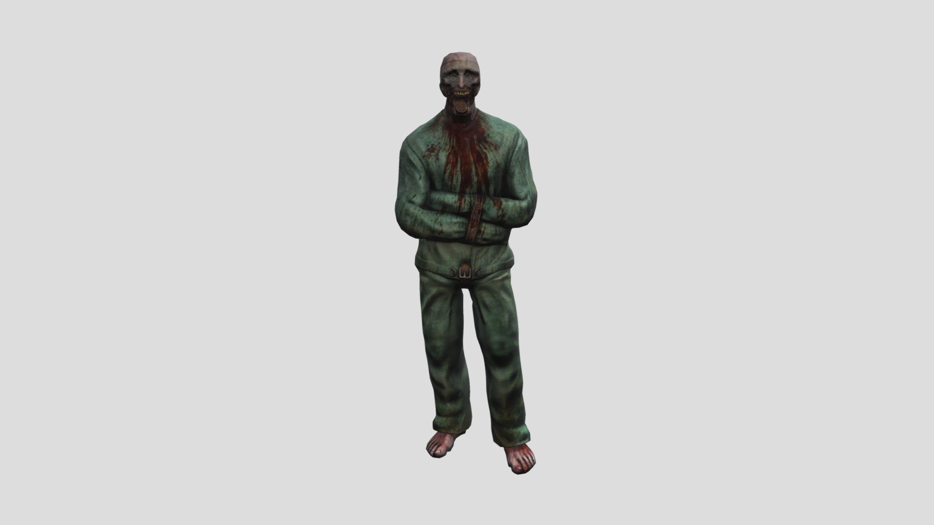 Lobotomy patient - Download Free 3D model by HorrorX (@chand_the_game ...