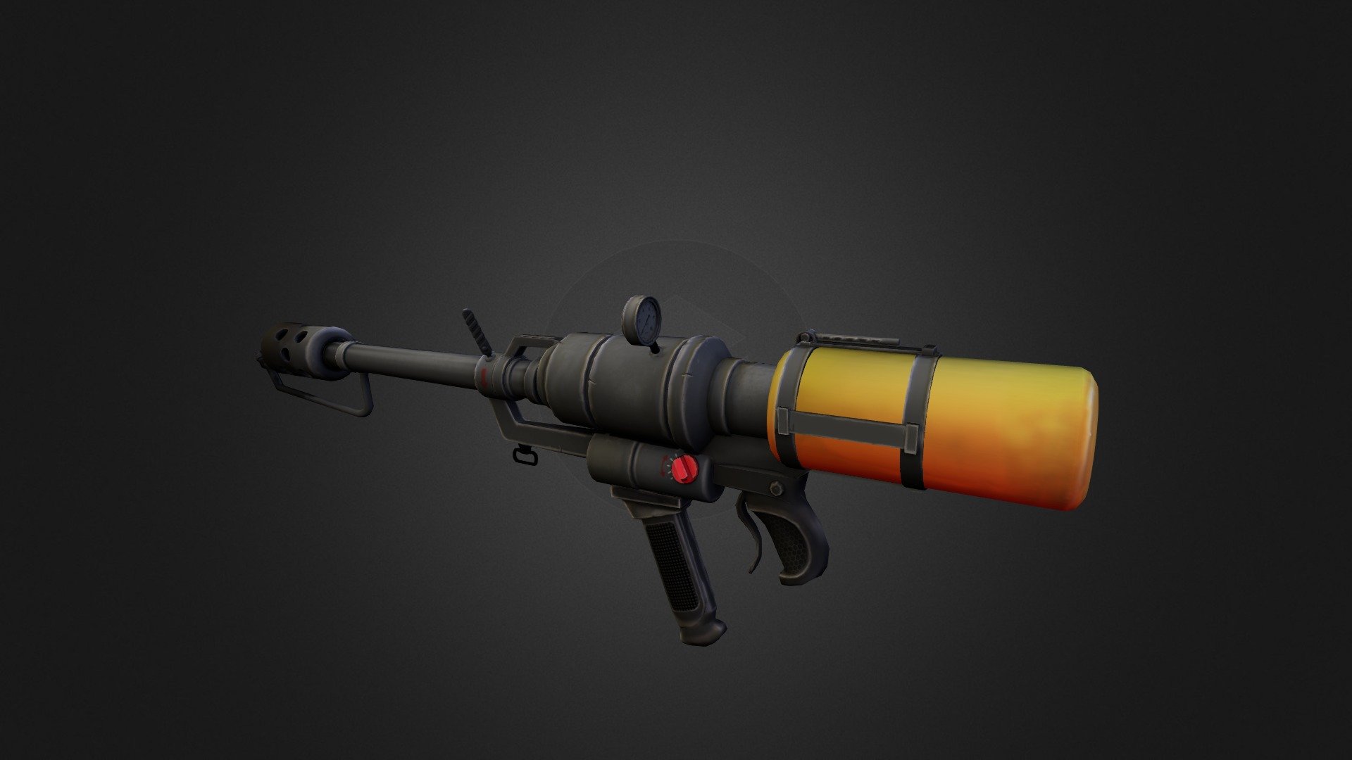 weapon9_flameThrower - 3D model by Giperbore1 [706f39f] - Sketchfab
