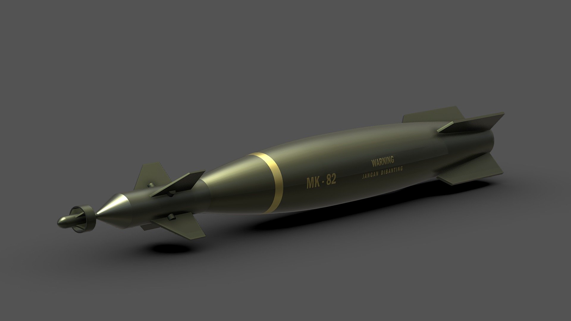Guided Bomb Unit - 12 | GBU 12 - Download Free 3D model by NA3dmodel ...