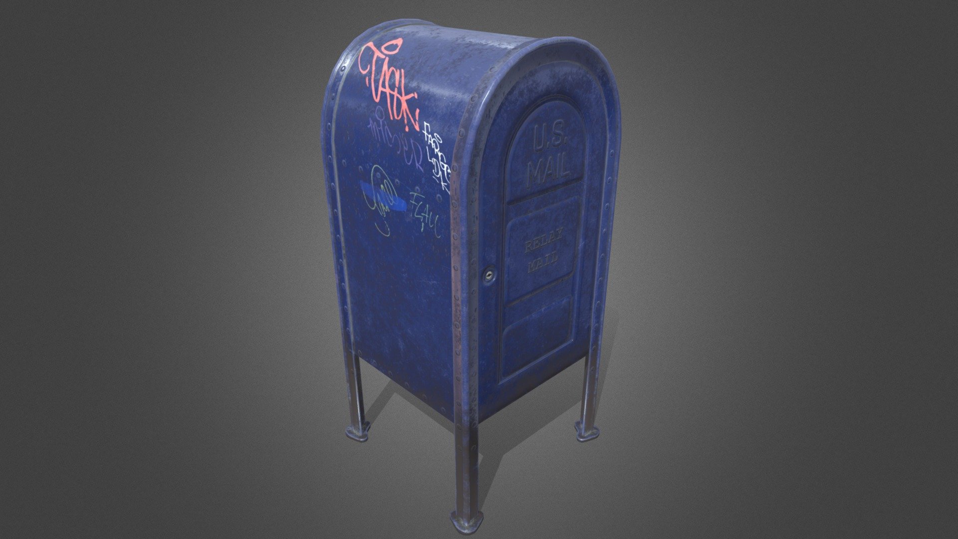 US Mail Postbox - 3D model by Ali 3D (@ali3dexpress) [7071640] - Sketchfab