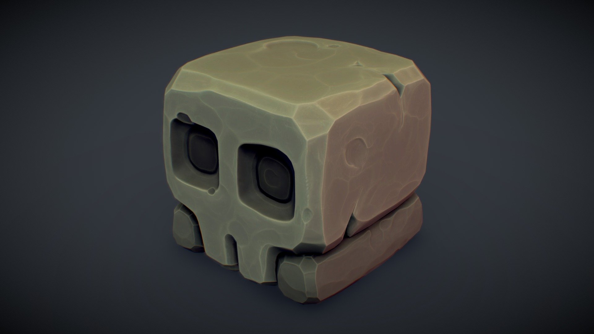 Cube World Stone Block 6 - PBR Series - Buy Royalty Free 3D model by ...