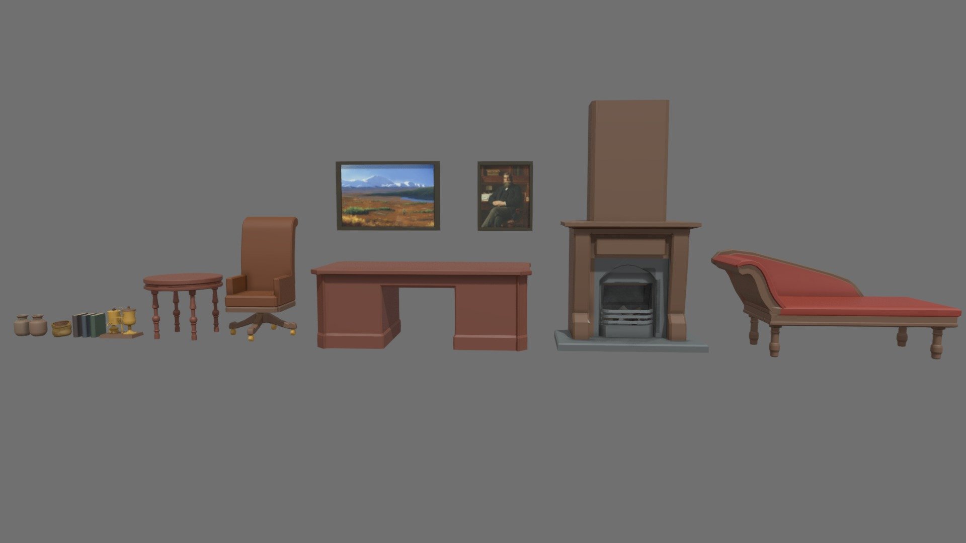 Office Props - Download Free 3D model by Mats de Wind (@matsdewind ...