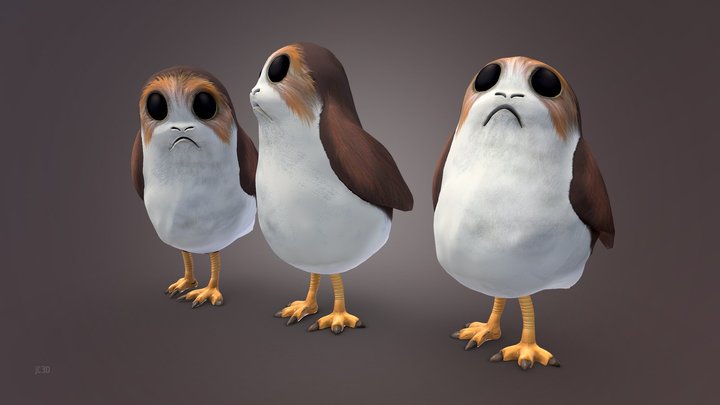Porg 3D models - Sketchfab