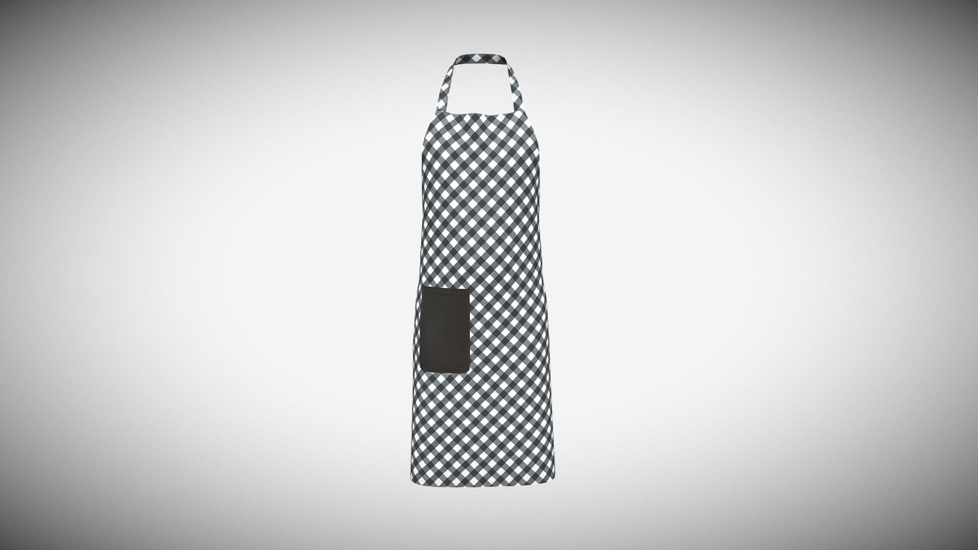 Apron- Checked V3 - Buy Royalty Free 3D model by Clothing Axis ...
