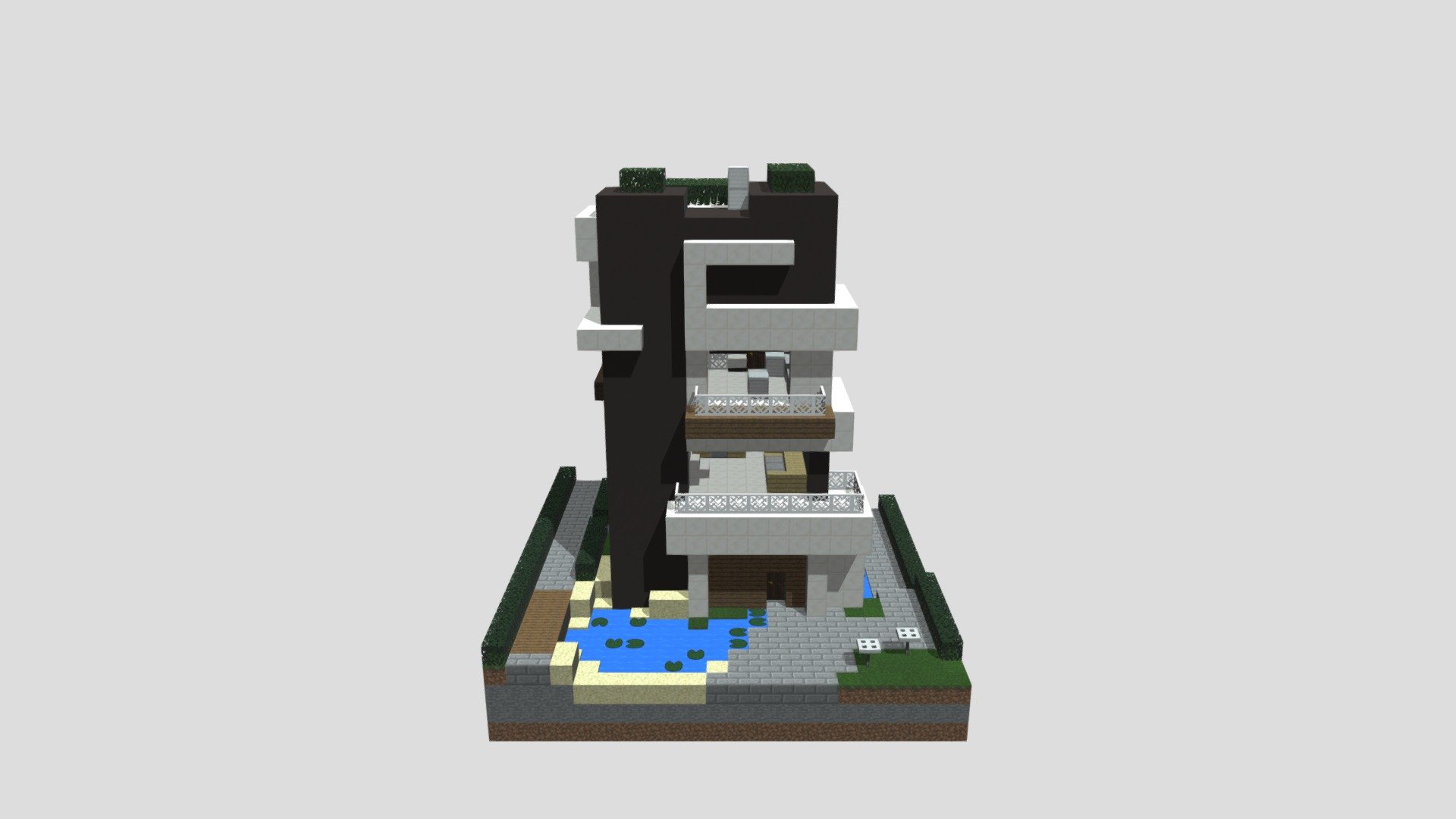 Minecraft Modern Estate - Download Free 3D model by Dreamer ...