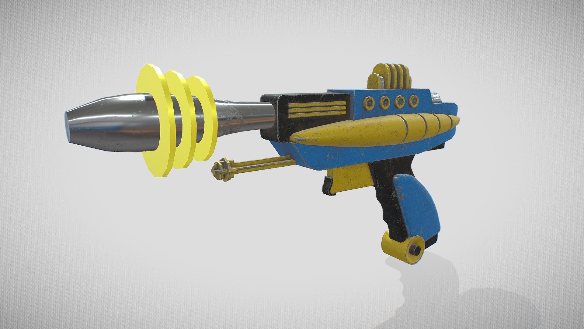 Cartoon alien gun - Download Free 3D model by grigorijorlinskij ...
