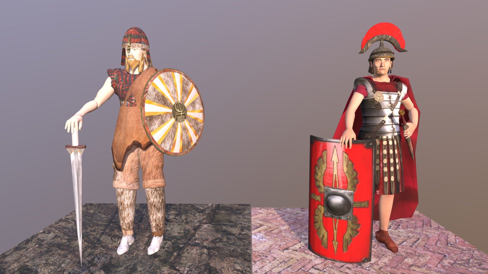 Soldato-barbaro--soldato-romano - Download Free 3D model by gb.prof.69 ...