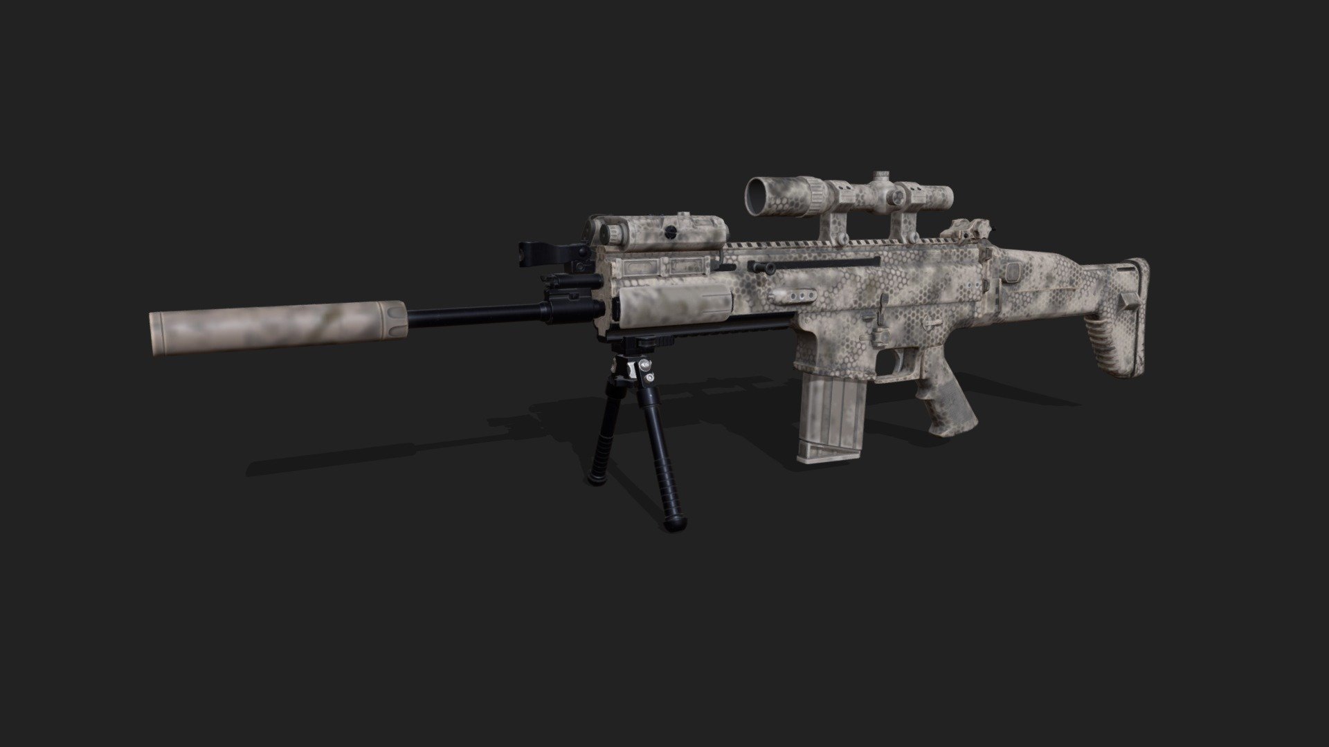 SCAR-Sniper - 3D model by geogry84 [707ff04] - Sketchfab