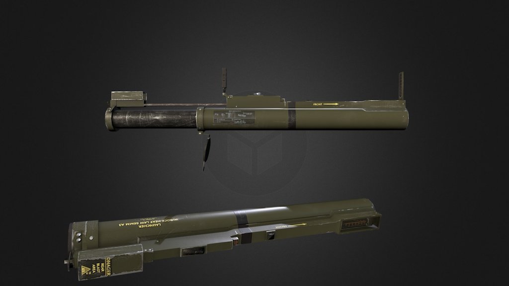 LAW Light Anti-Tank weapon M72 - Download Free 3D model by Vziuh ...