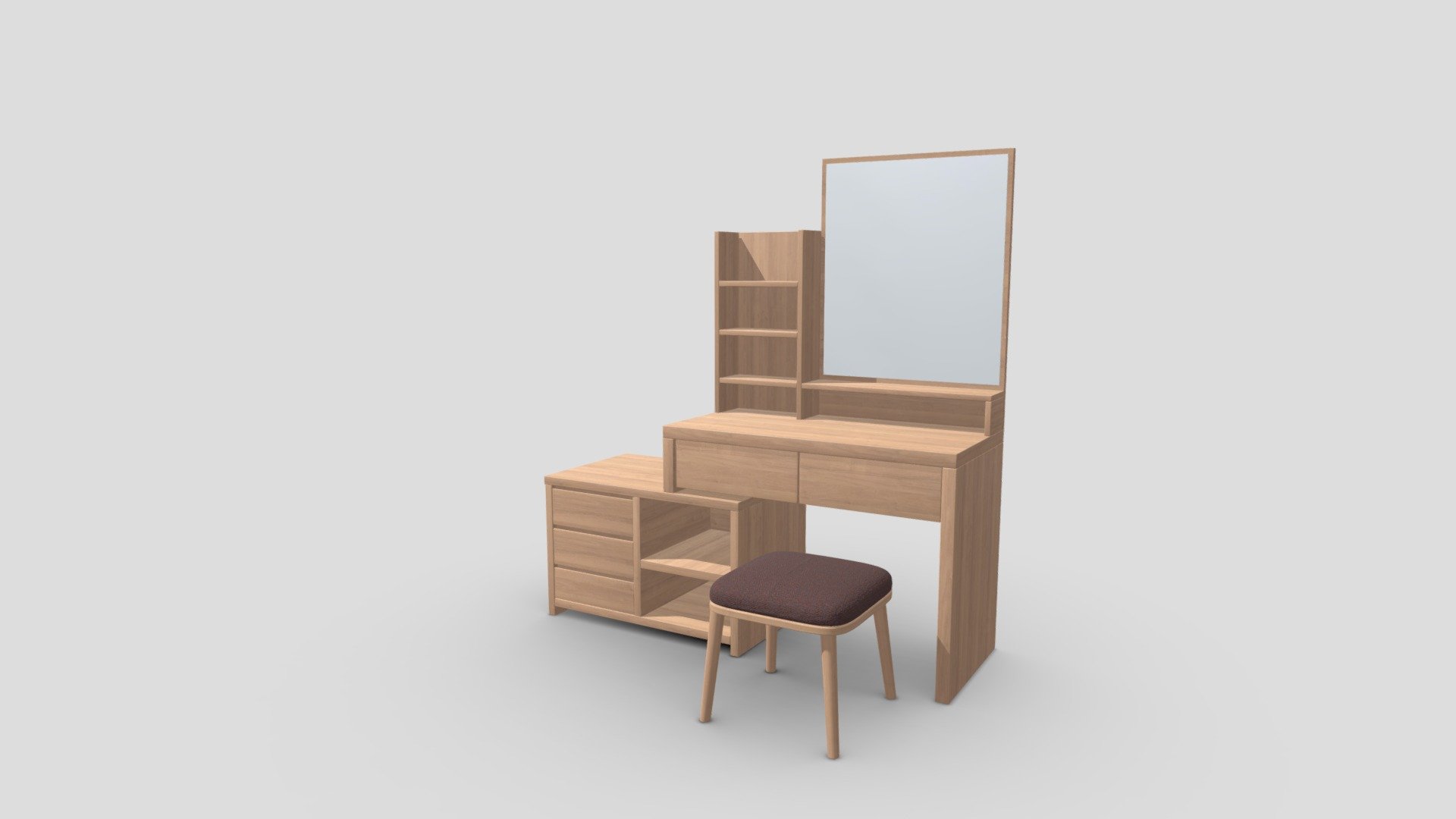 Dressing Table - Download Free 3D model by adibnh [708204c] - Sketchfab